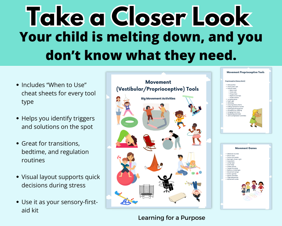 My Sensory Tools Guide – Printable Toolkit for Sensory Support ...