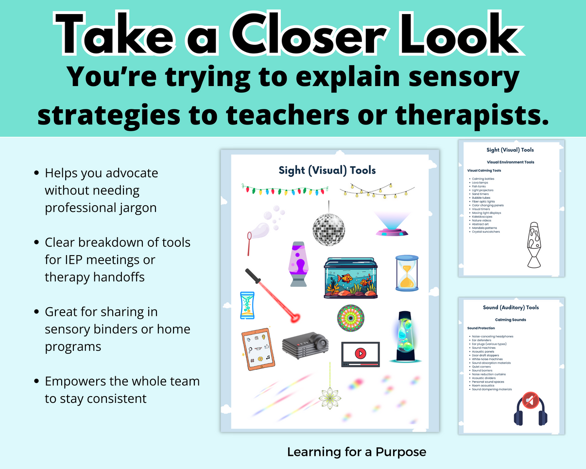 My Sensory Tools Guide – Printable Toolkit for Sensory Support ...