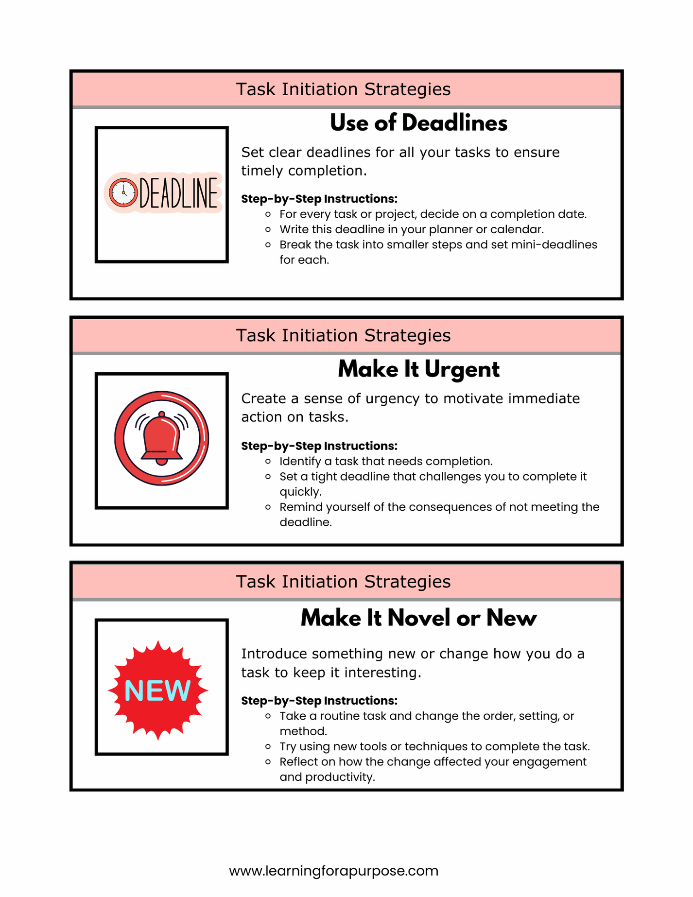 Task Initiation Workbook to Support Daily Life Skills – Learning For a ...