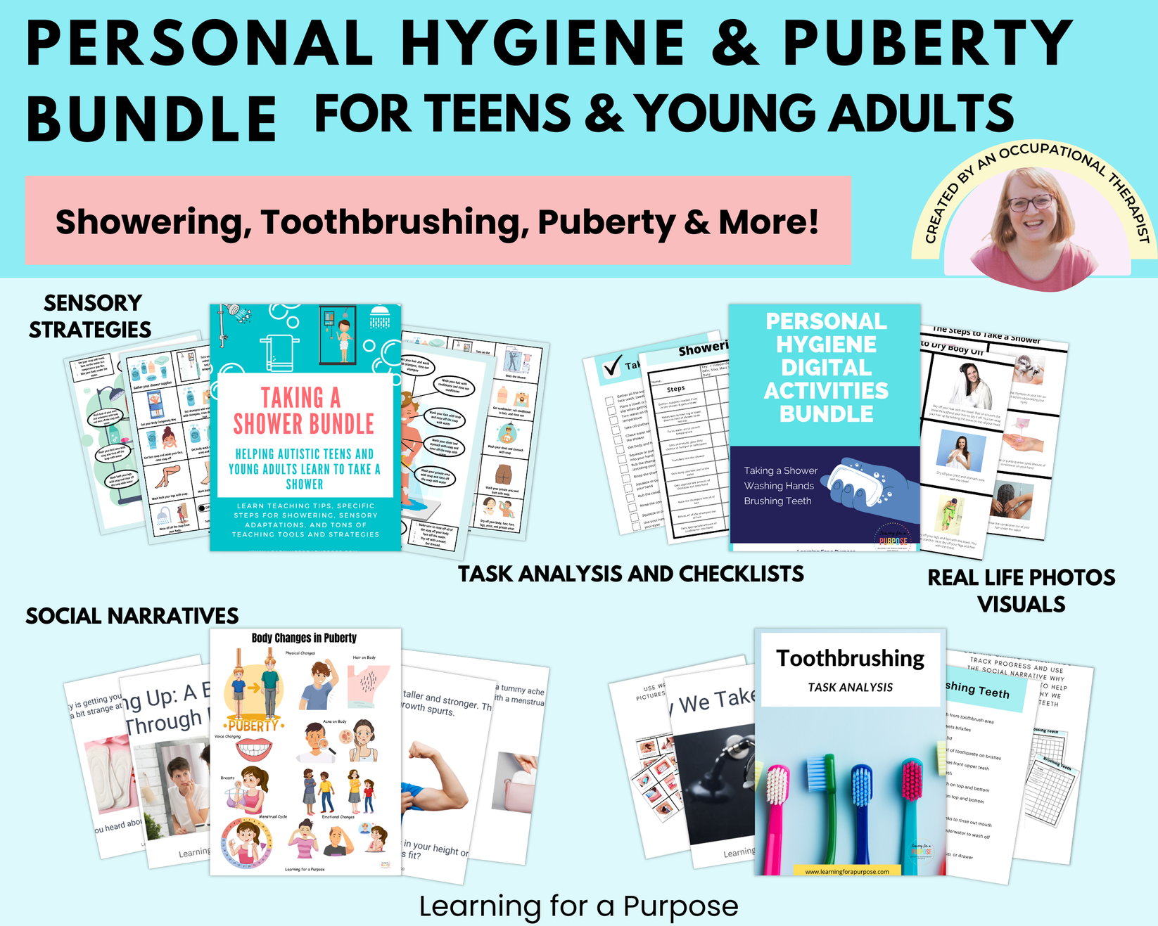 Personal Hygiene and Puberty Bundle for Teens and Young Adults ...
