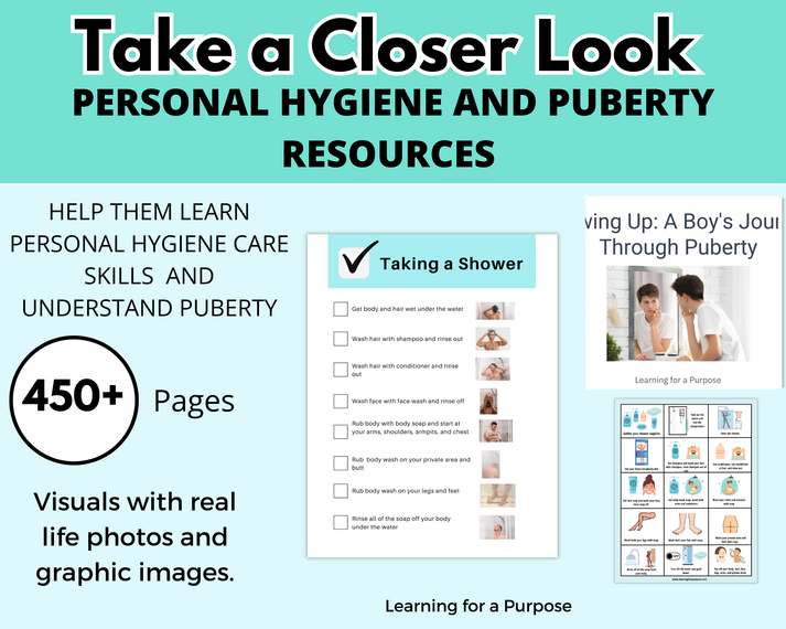 Personal Hygiene and Puberty Bundle for Teens and Young Adults ...