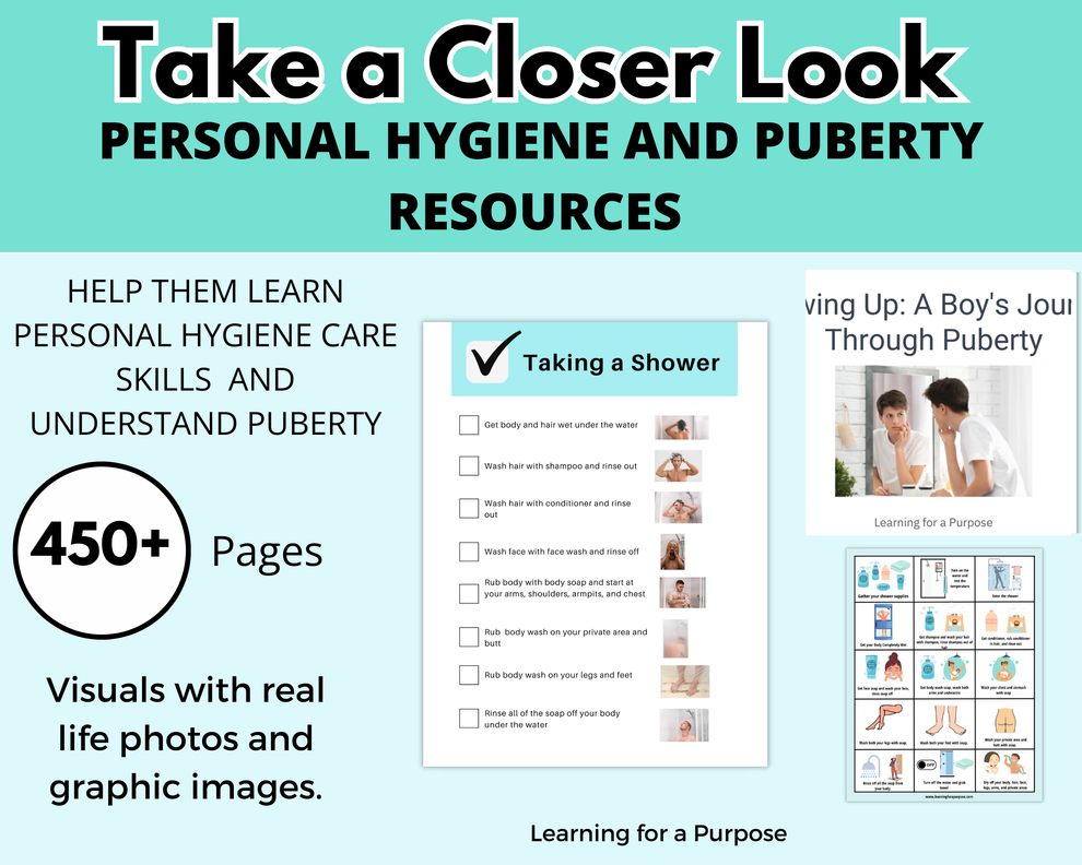 Personal Hygiene and Puberty Bundle for Teens and Young Adults ...