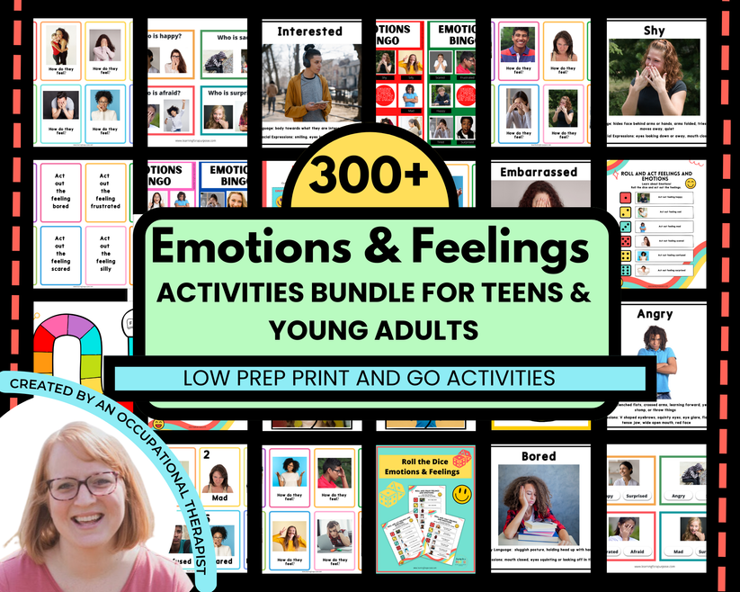 Emotions and Feelings Activity Bundle for Teens and Young Adults ...