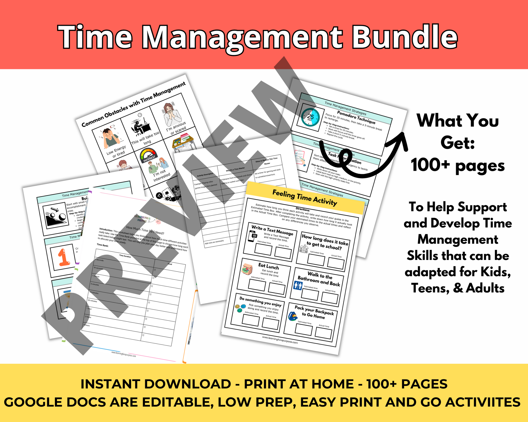 Time Management Skills Bundle – Learning For a Purpose
