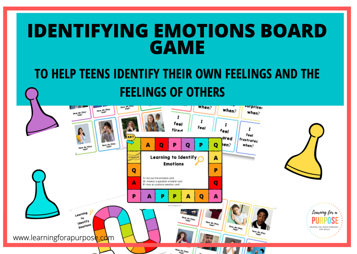 Emotions and Feelings Activity Bundle for Teens and Young Adults ...