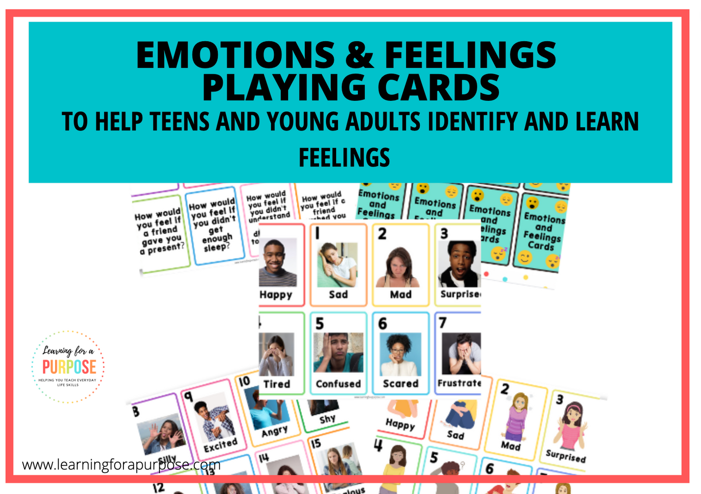 Emotions and Feelings Activity Bundle for Teens and Young Adults ...