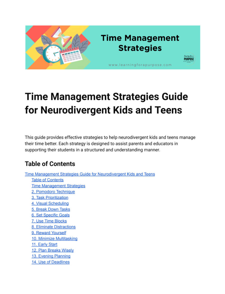 Time Management Skills Bundle – Learning For a Purpose